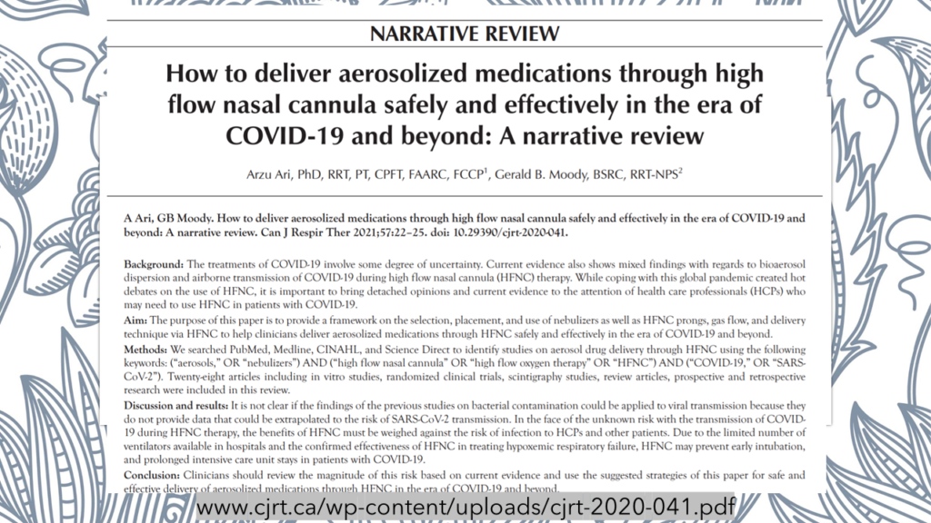 unit dose vs continuous nebulization – Respiratory Therapy by Farzad Refahi